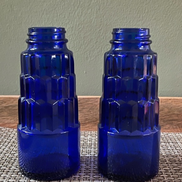 Hazel-Atlas | Dining | Hazel Atlas Vintage 92s30s Cobalt Blue Pyramid ...